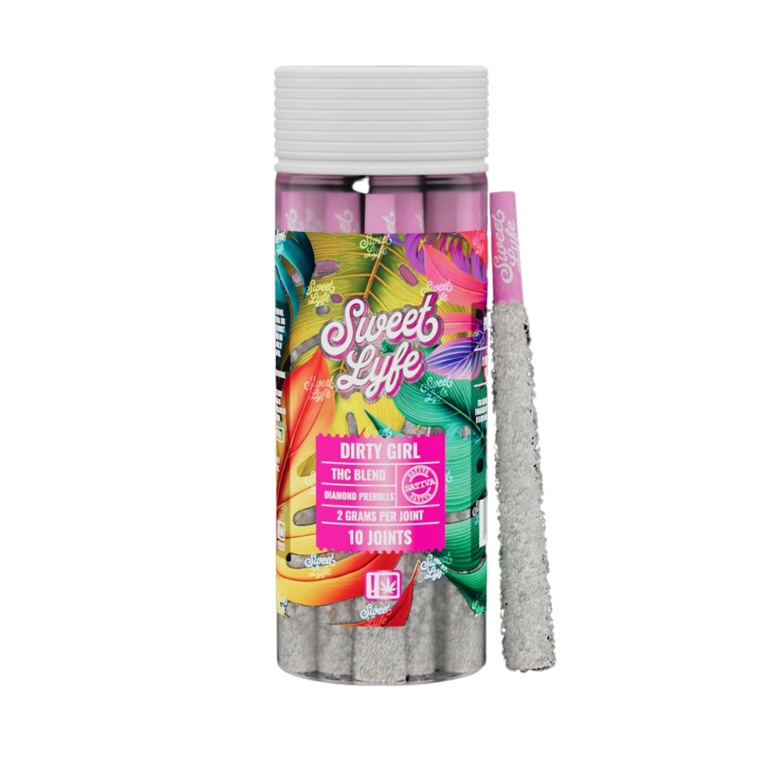 10 CT 2G Diamond Joints - Dirty Girl Sativa – Sweet Lyfe