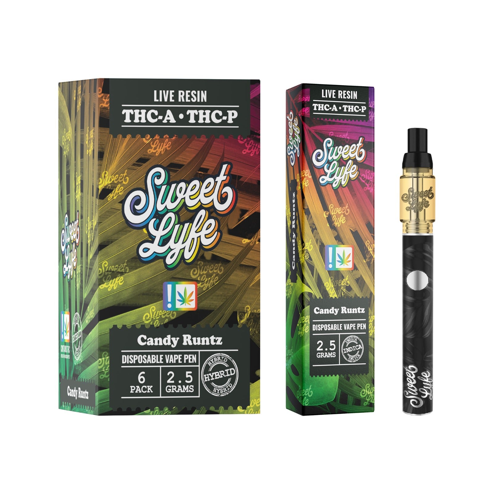 2.5ml Disposable Vape Pen Infused with Live Resin THCA & THCP - Candy ...