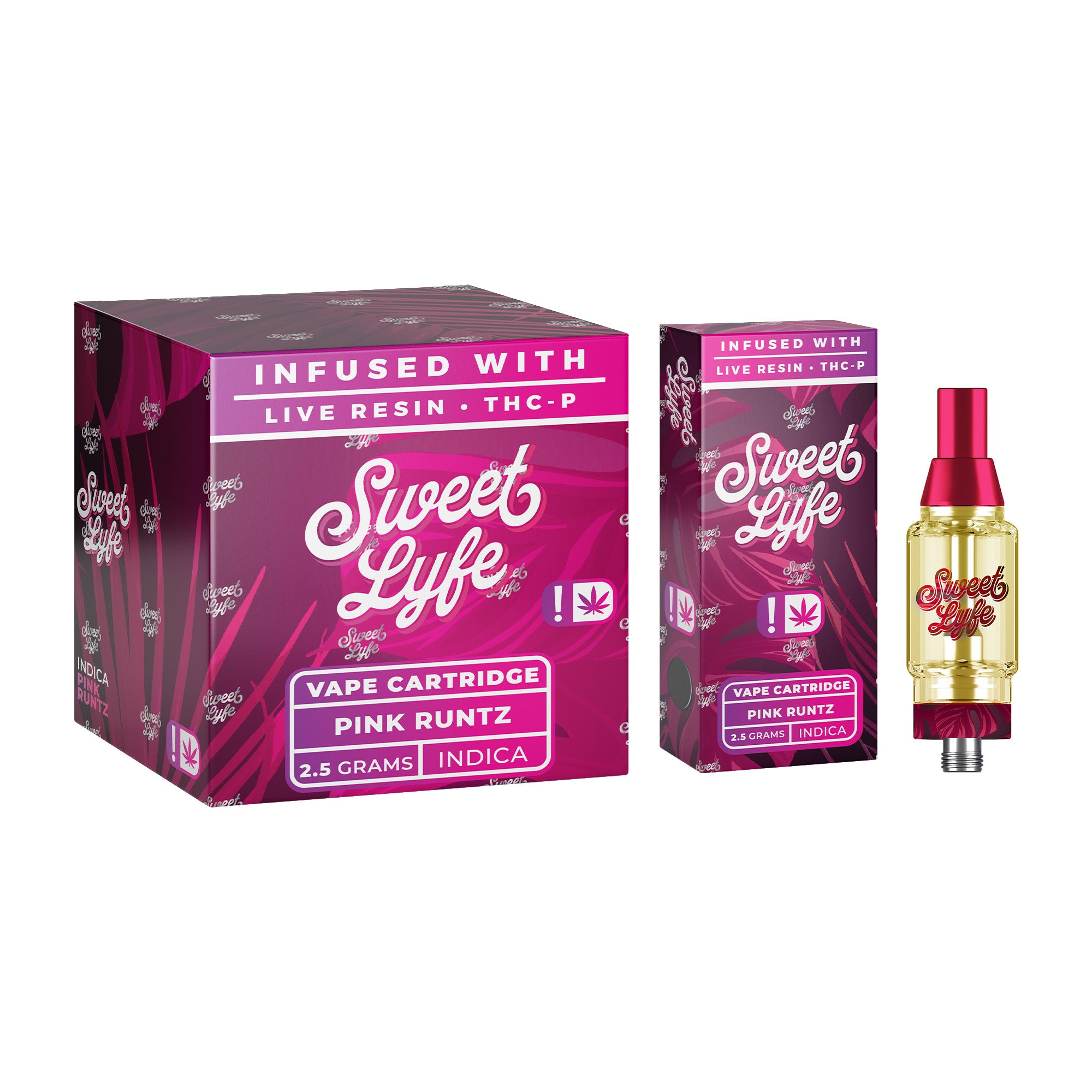 Vape Cartridges 2.5ml Infused with Live Resin + THCP - Pink Runtz - In ...