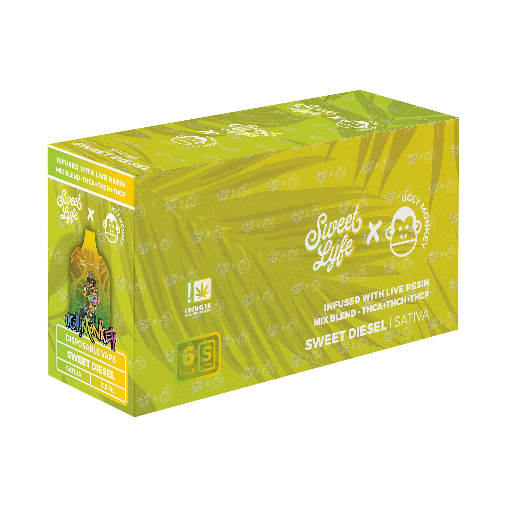 5.5ML Disposable - THCA+THCH+THCP - Sweet Diezel - Sativa – Sweet Lyfe