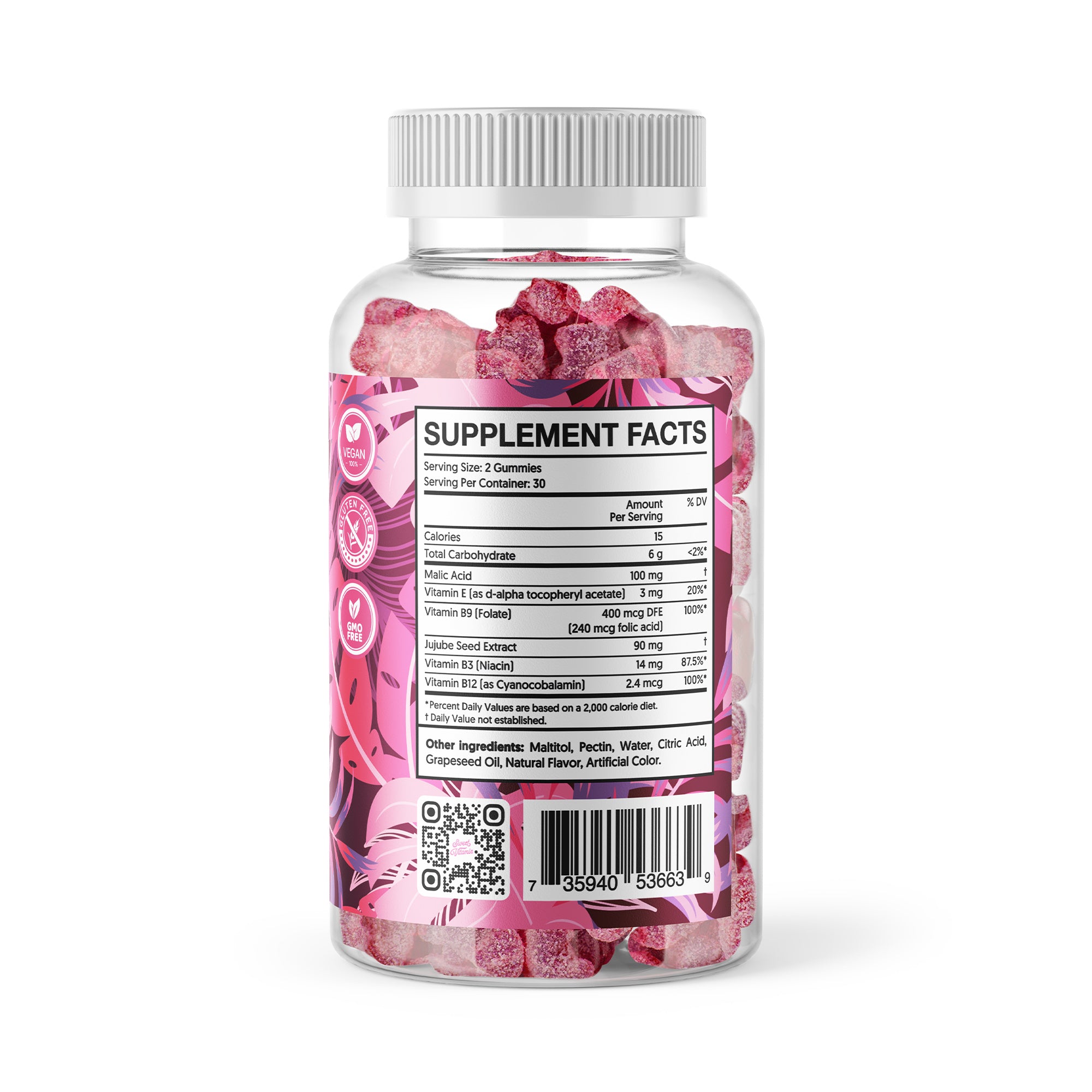 Sweet Vitamin- Women's Multivitamins Gummies-Vitamin E, B12 and More ...