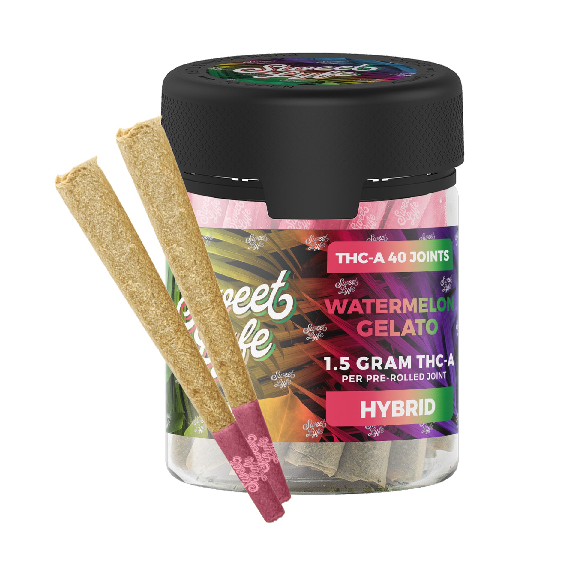 40 Pack of Joints THC-A - 1.5 gram TCH-A Per Joint - Watermelon Gelato ...