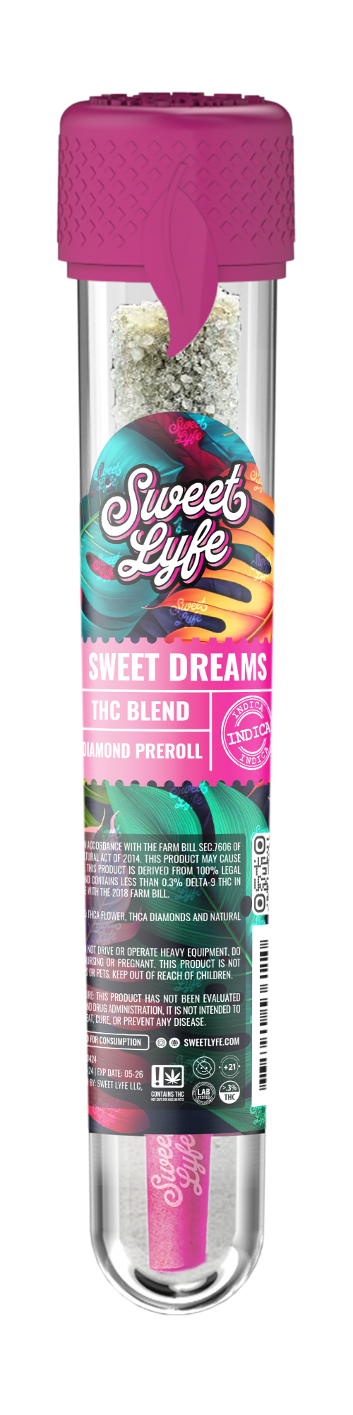 THC-A Diamond Pre-rolled Joint • THC Blend- Sweet Dreams - Indica ...
